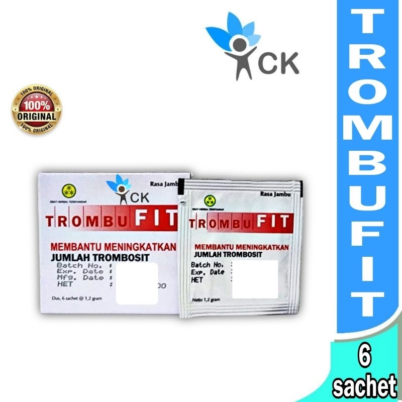 Jual TROMBUFIT BOX ISI 6 SACHET membantu meningkatkan trombosit ...