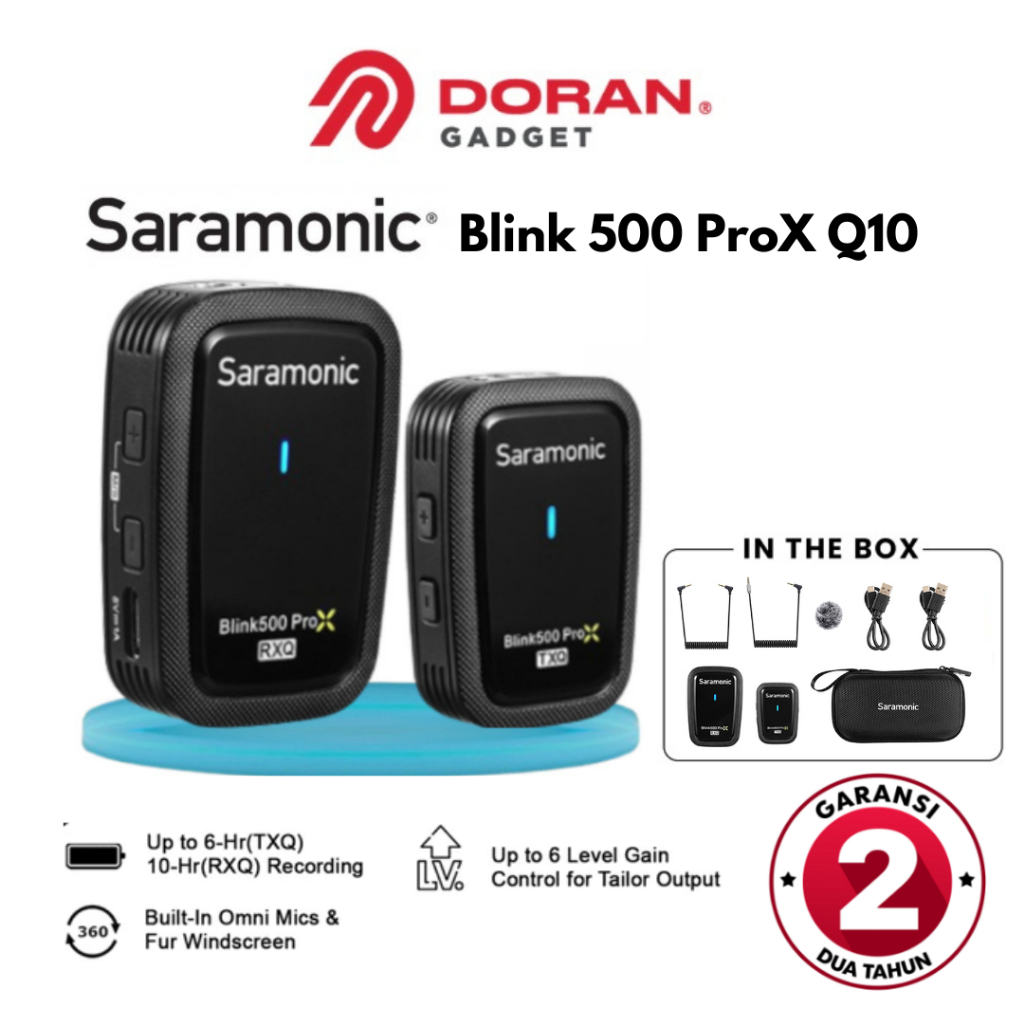 Jual Saramonic Blink 500 ProX Q10 | Dual-Channel Microphone Wireless ...