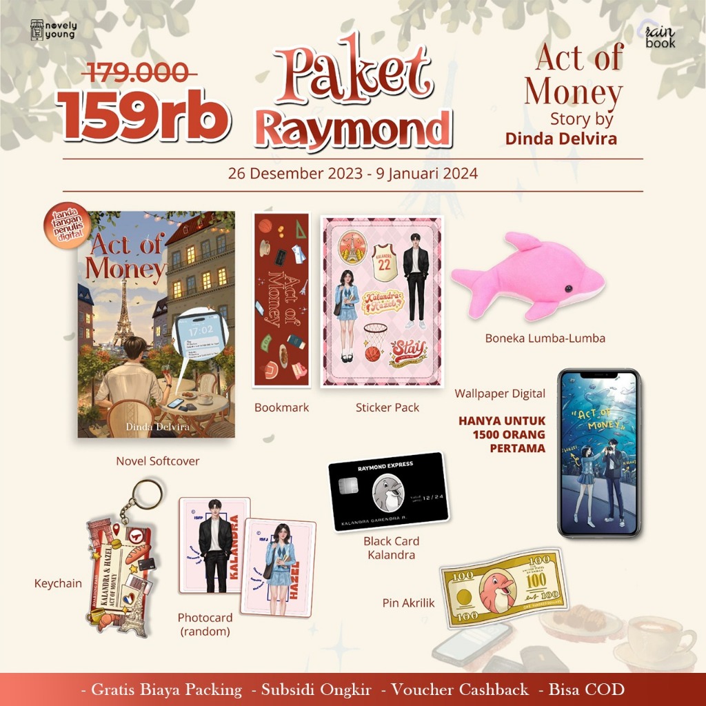Jual Novel Act Of Money - Dinda Delvira - Rainbook Publishing - Gratis ...