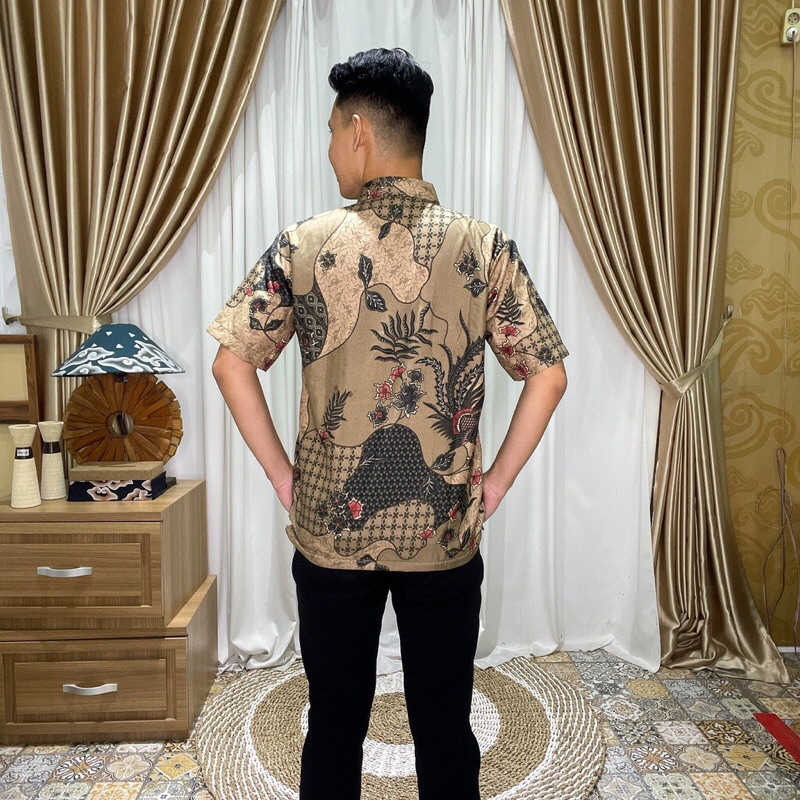 Jual kemeja Batik Pria lengan pendek Terakota || Batik pria Nusantara ... Jual kemeja Batik Pria lengan pendek Terakota || Batik pria Nusantara ...