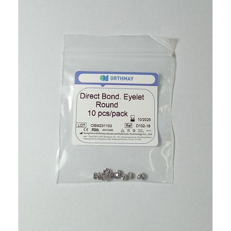 Jual Direct bonding Eyelet Round isi 10 Orthmay / Dental Lingual Button ...