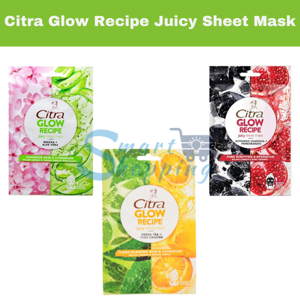 Jual Citra Glow Recipe Juicy Sheet Mask Masker Wajah 25gr | Shopee ...