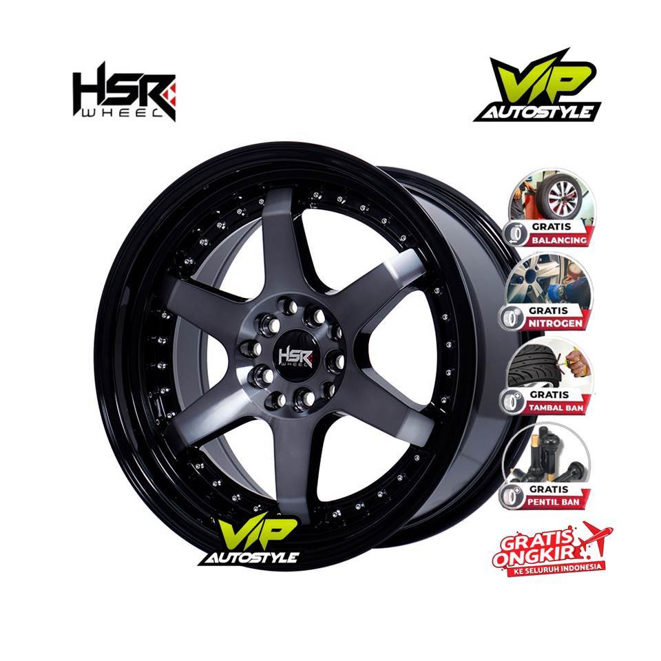 Jual Velg Mobil Avanza Veloz Xenia Vios Yaris Jazz Ring 17 HSR Borgo Celong ( 4 velg dan pentil ...