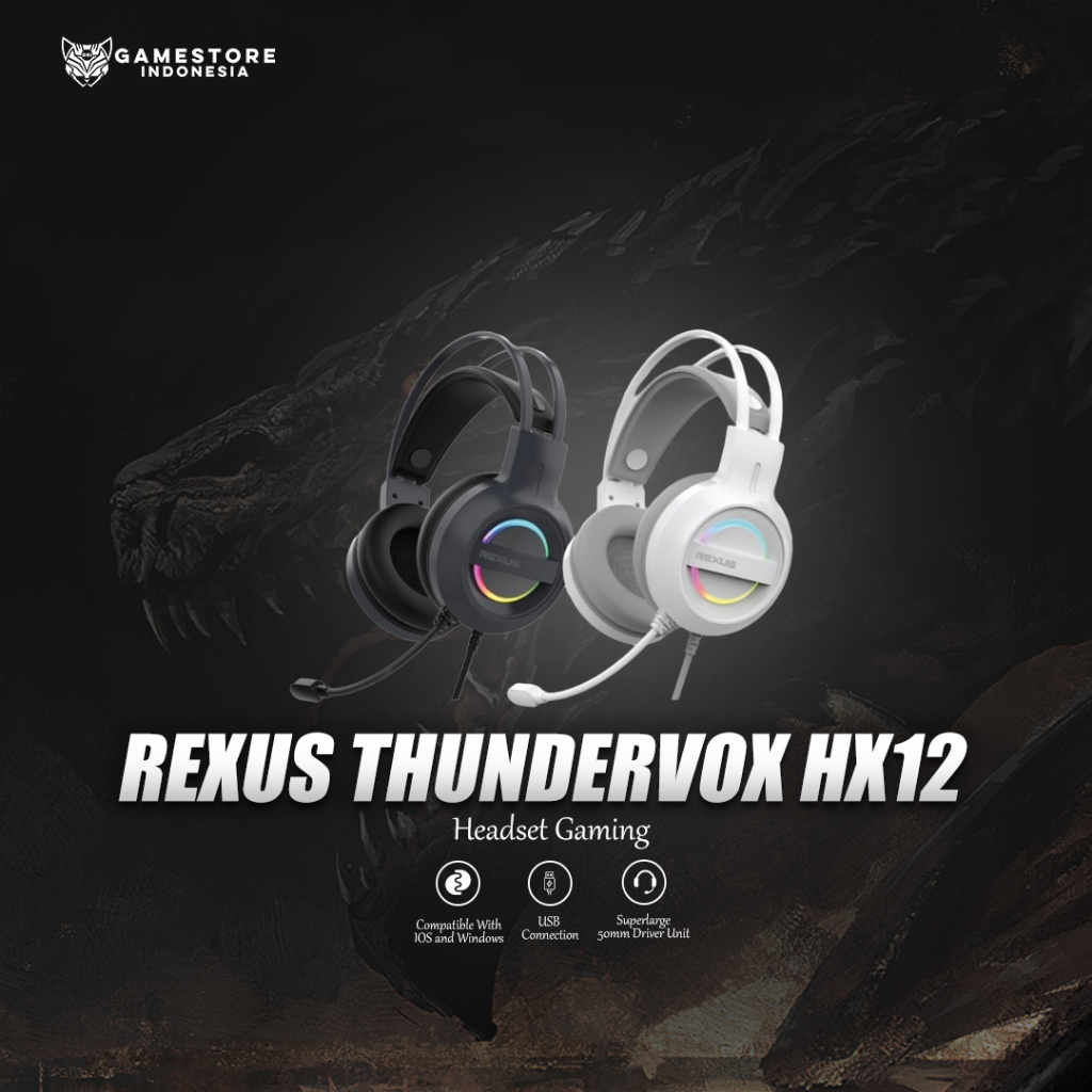Jual Rexus Headset Gaming Thundervox HX12 | Shopee Indonesia