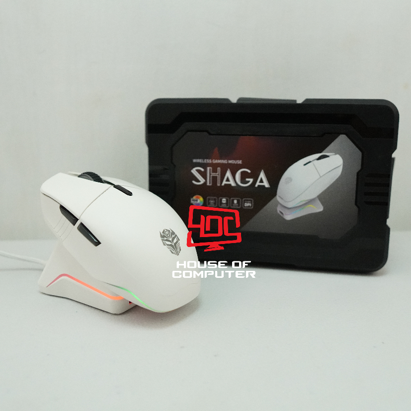 Jual MOUSE GAMING WIRELESS REXUS SHAGA RX-130 WITH CHARGING DOCK 3 MODE ...