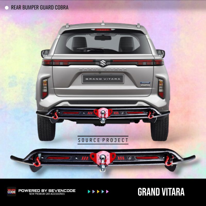 Jual Rear Bumper guard Cobra Sevencode - New Grand Vitara | Shopee ...