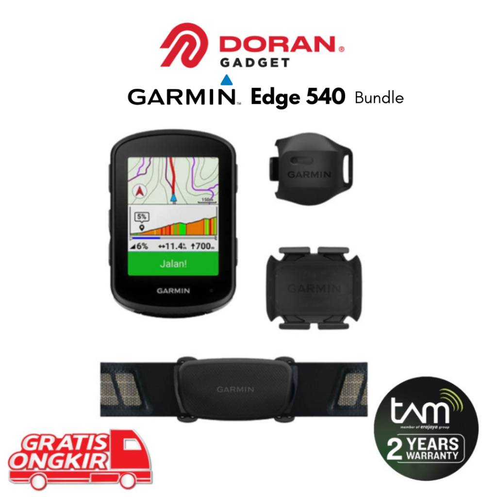 Jual Garmin Edge 540 Bundle GPS Sepeda Bike Sport Garansi Resmi 2 Tahun ...