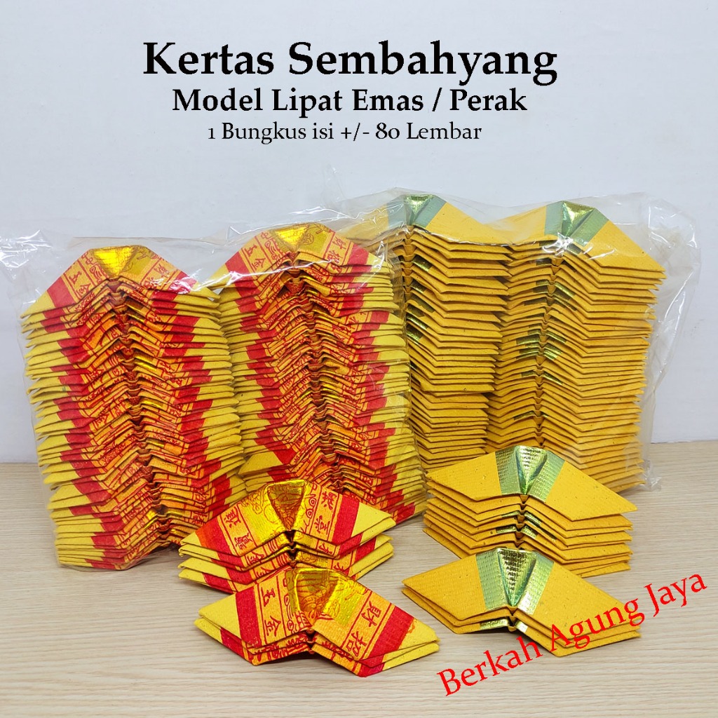 Jual Kertas Sembahyang / Kimcua 888 Lipat Emas / Perak | Shopee Indonesia