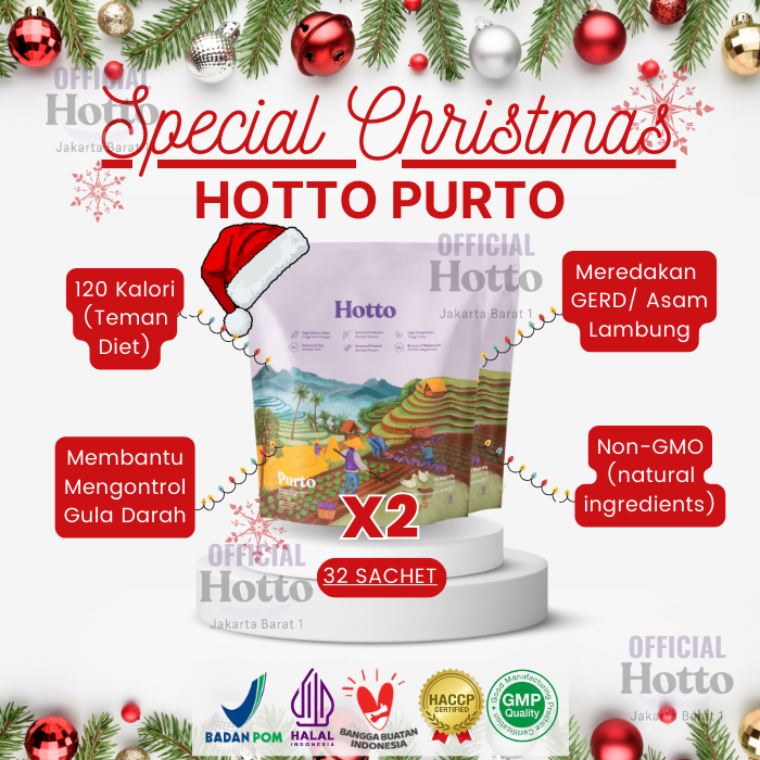 Jual Hotto Purto Oat 2 Pouch Isi @16 Sachets (TOTAL 32) (MOST ...