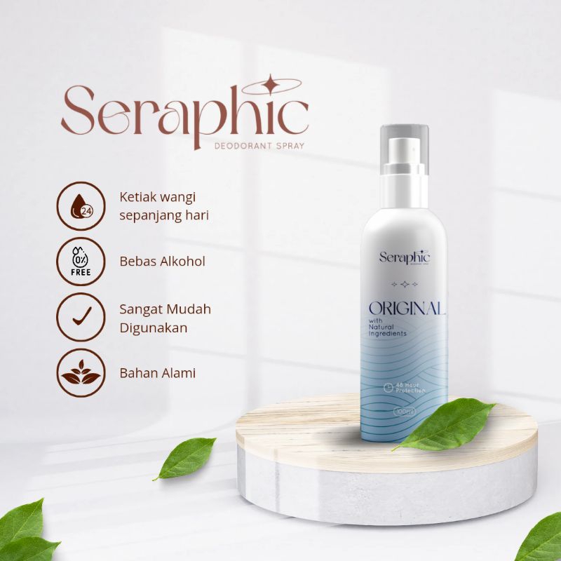 Jual Seraphic Deodorant Spray Non alcohol / Anti bau badan / anti bau ketiak / tahan lama ...