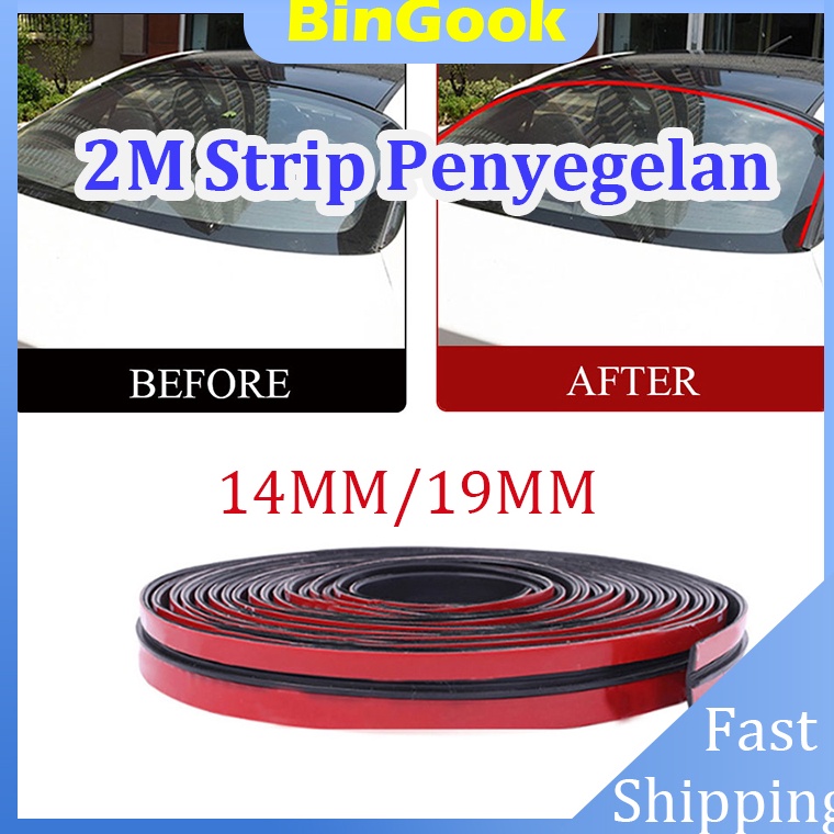 Jual LuK 2M Karet Kaca Mobil Universal Strip Segel Karet Mobil 14mm19mm ...