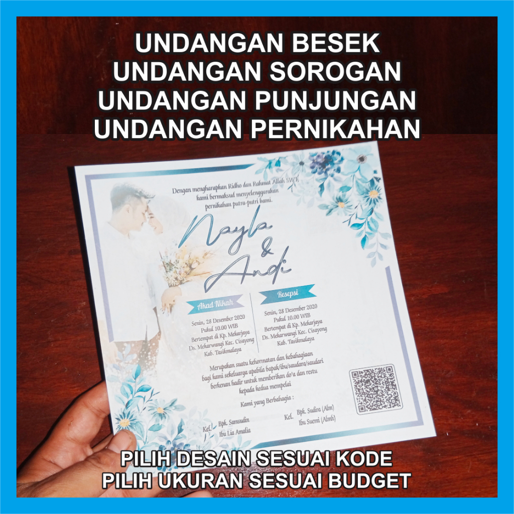 Jual UNDANGAN SOROGAN, UNDANGAN PUNJUNGAN, UNDANGAN BESEK, UNDANGAN ...