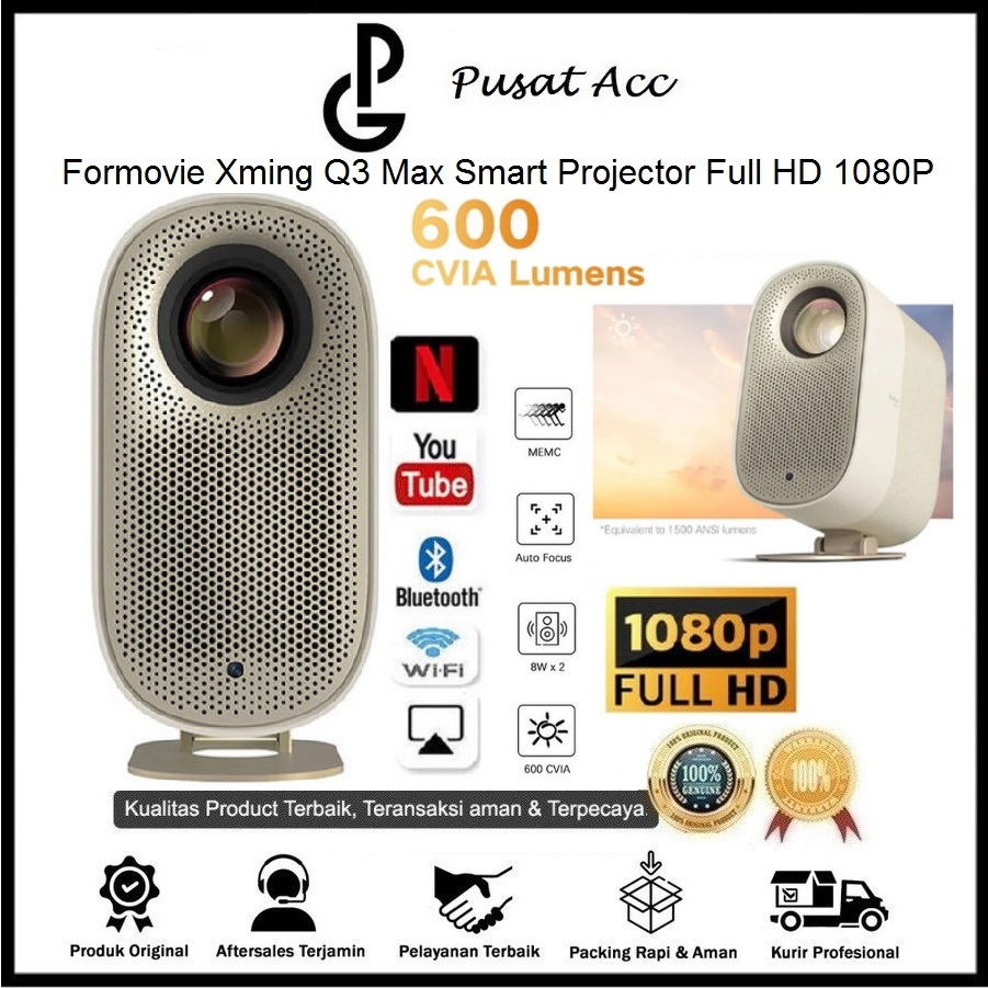 Jual Formovie Xming Q3 Max Smart Projector Full HD 1080P 600CVIA ...