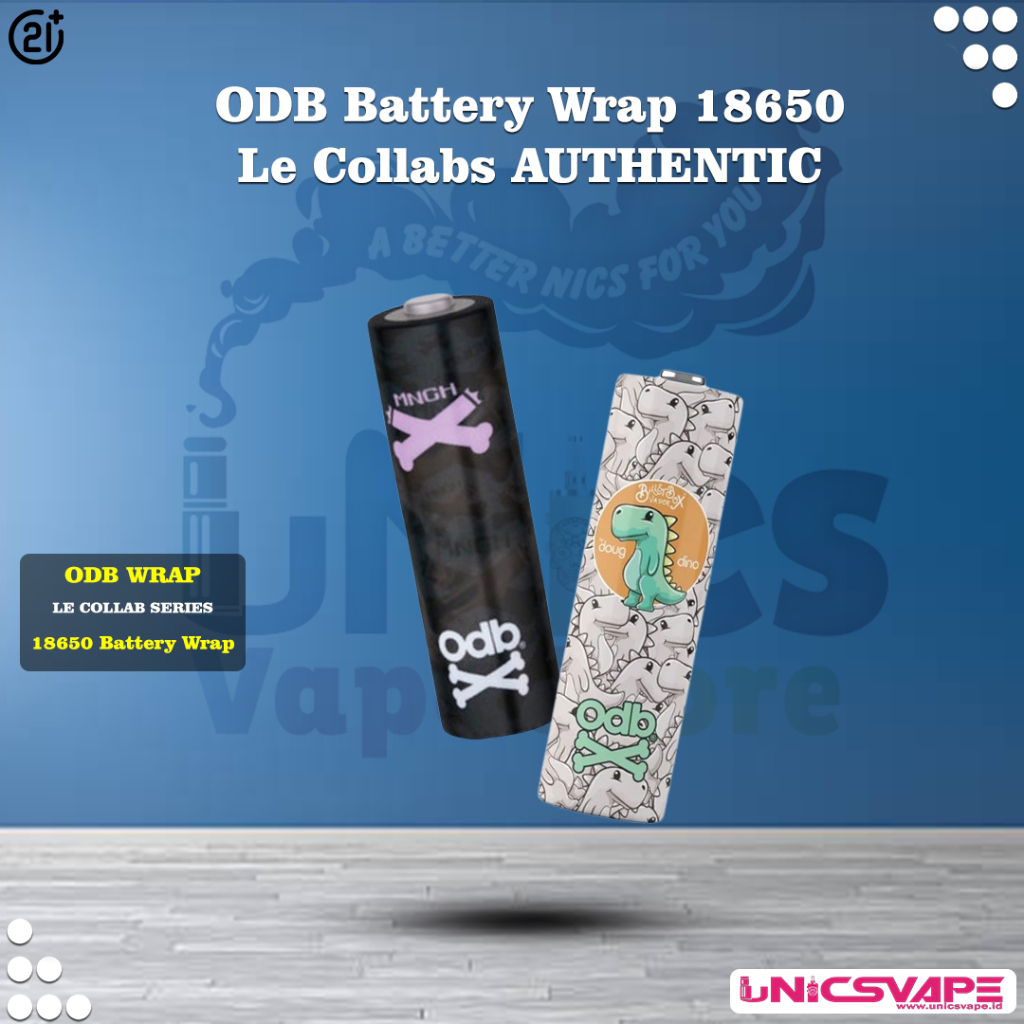 Jual ODB Battery Wrap 18650 Le Collabs AUTHENTIC Batteries Wraps by ODB ...