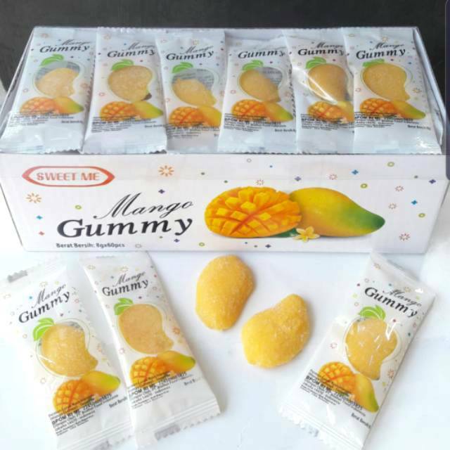 Jual SWEET ME MANGO GUMMY BOX ISI 60 / PERMEN LUNAK RASA MANGGA ...