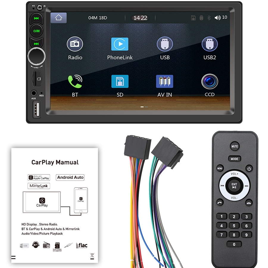 Jual TIPE ENK462 ESSGOO Head Unit 7 inch Universal 2Din Car RadioHD IOS ...