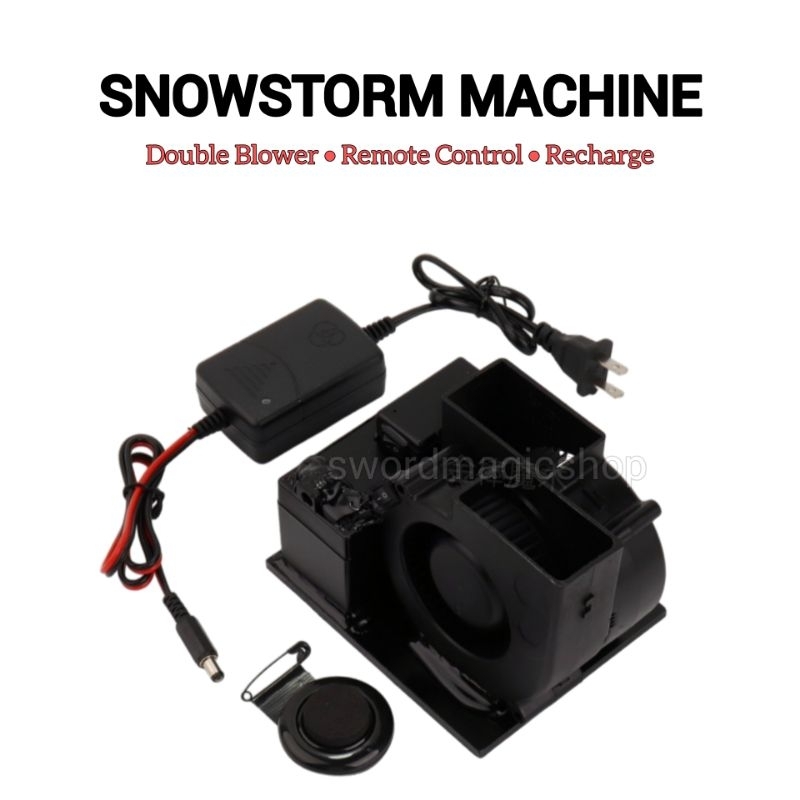 Jual Alat sulap Snowstorm Machine Double Blower - Snowstorm Remote ...