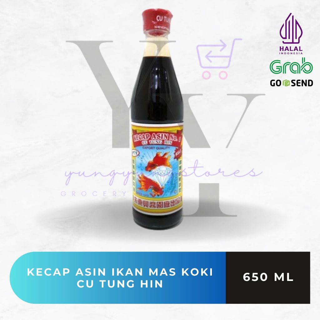 Jual Kecap Asin Cap Ikan Mas Koki Cu Tung Hin 650 ml | Shopee Indonesia