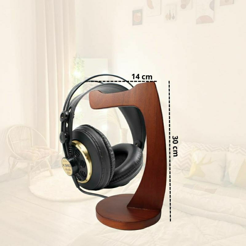 Jual Stand Hanger Holder Headset Headphone Kayu solid | Shopee Indonesia