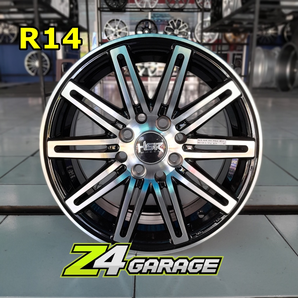 Jual velg mobil ring 14 HSR NE4 R14X6 ET 35 bisa buat brio,vios,genio ...