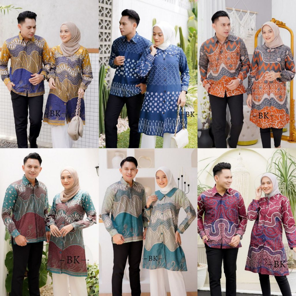 Jual Batik Couple - Baju Batik Couple Batik Tunik Couple Modern Set ...
