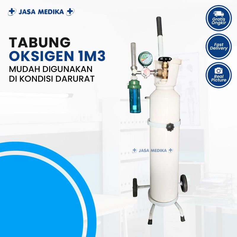Jual Alat Kesehatan Medis Tabung Oksigen 1m3 Bisa Dengan Dorongan ...