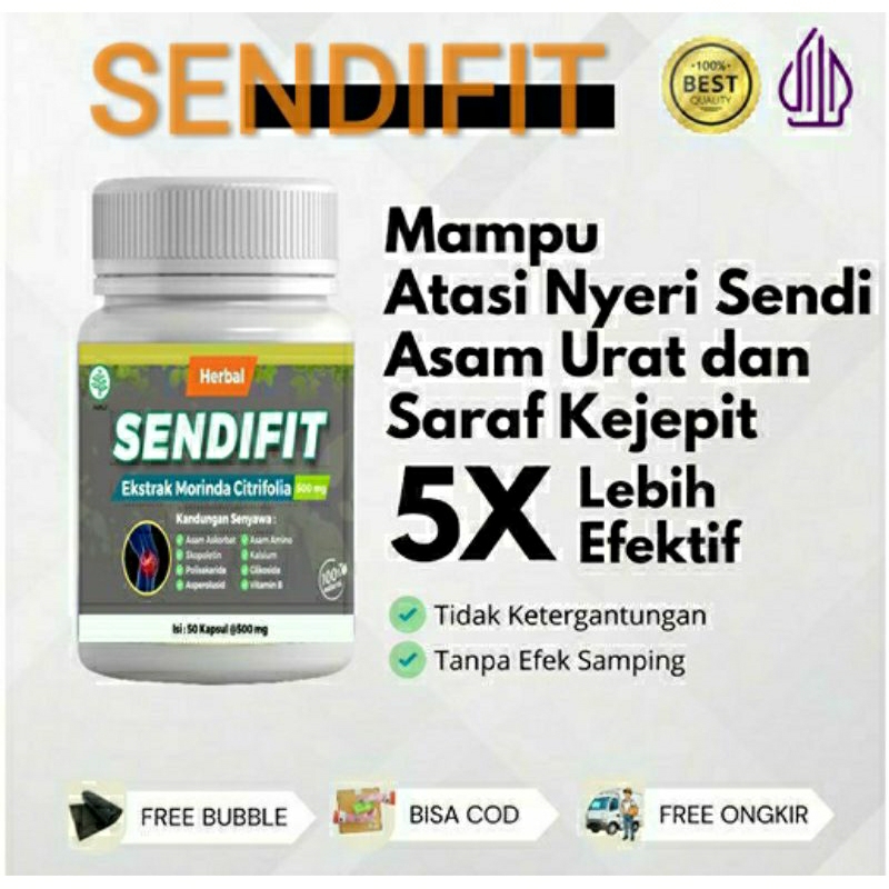 Jual SENDIFIT obat herbal 30 kapsul/ atasi nyeri sendi pada tulang ...