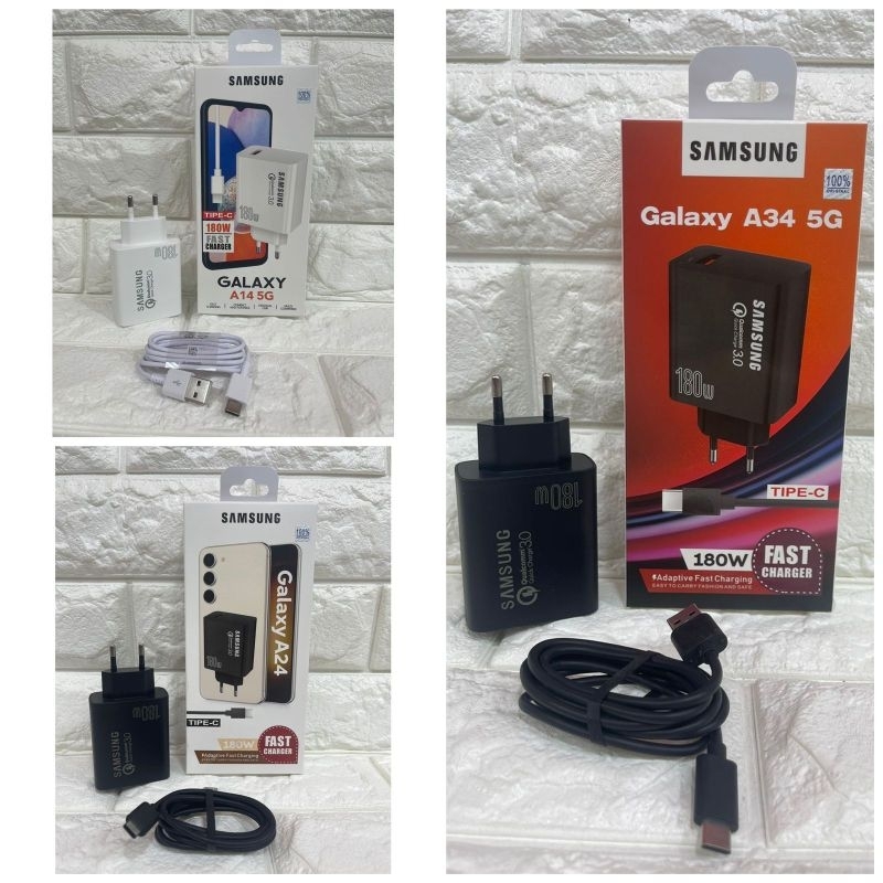 Jual Charger Samsung Galaxy A34 5G Micro/Type C 180W Support Fast ...