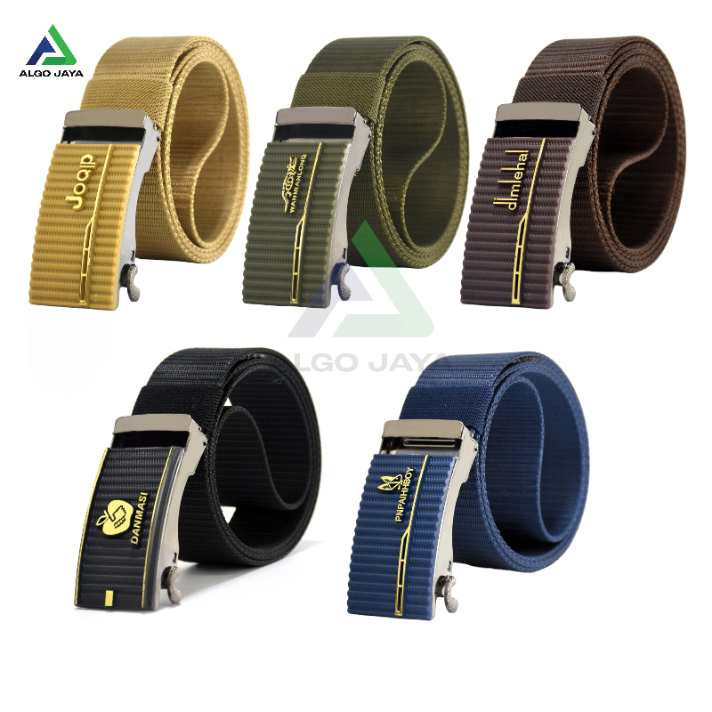 Jual Ikat Pinggang Pria Bahan Canvas Nylon, Sabuk Pria Metal Men Belt | Shopee Indonesia
