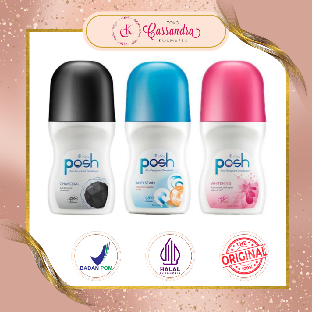 Jual POSH DEODORANT ROLL ON ALL VARIANT 50ML | Shopee Indonesia