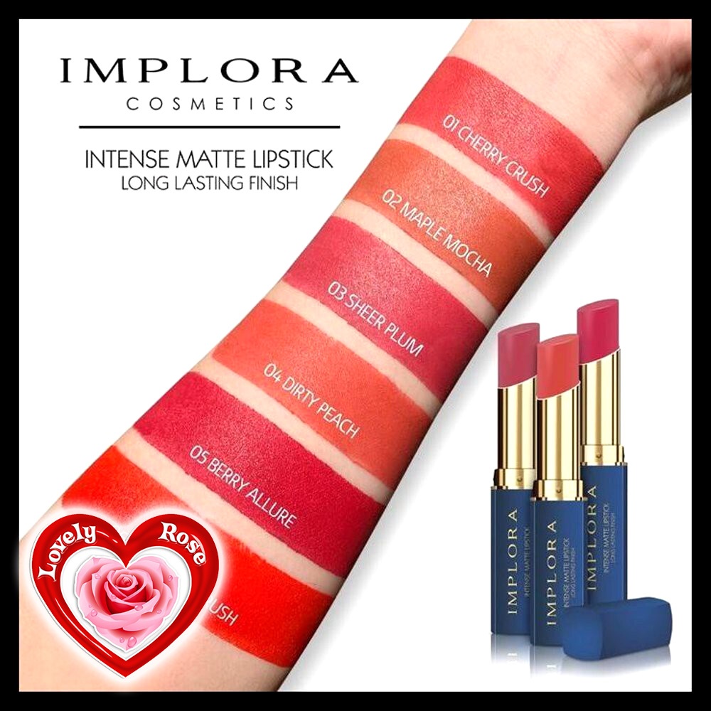Jual IMPLORA INTENSE MATTE LIPSTICK LIPSTIK | Shopee Indonesia