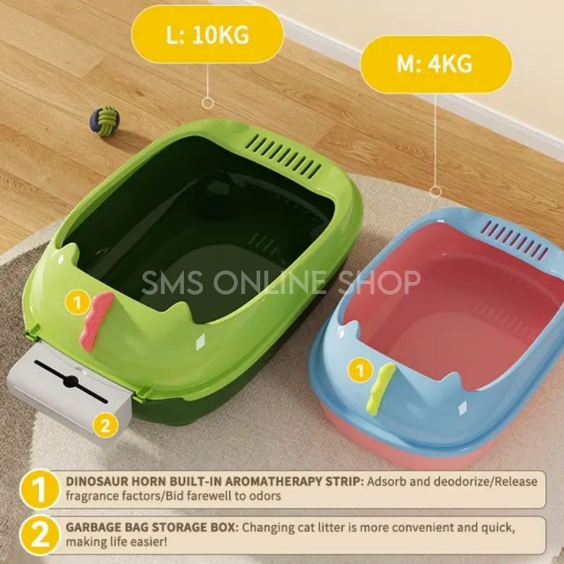 Jual TEMPAT PASIR KUCING MODEL DINOSAURUS | Shopee Indonesia