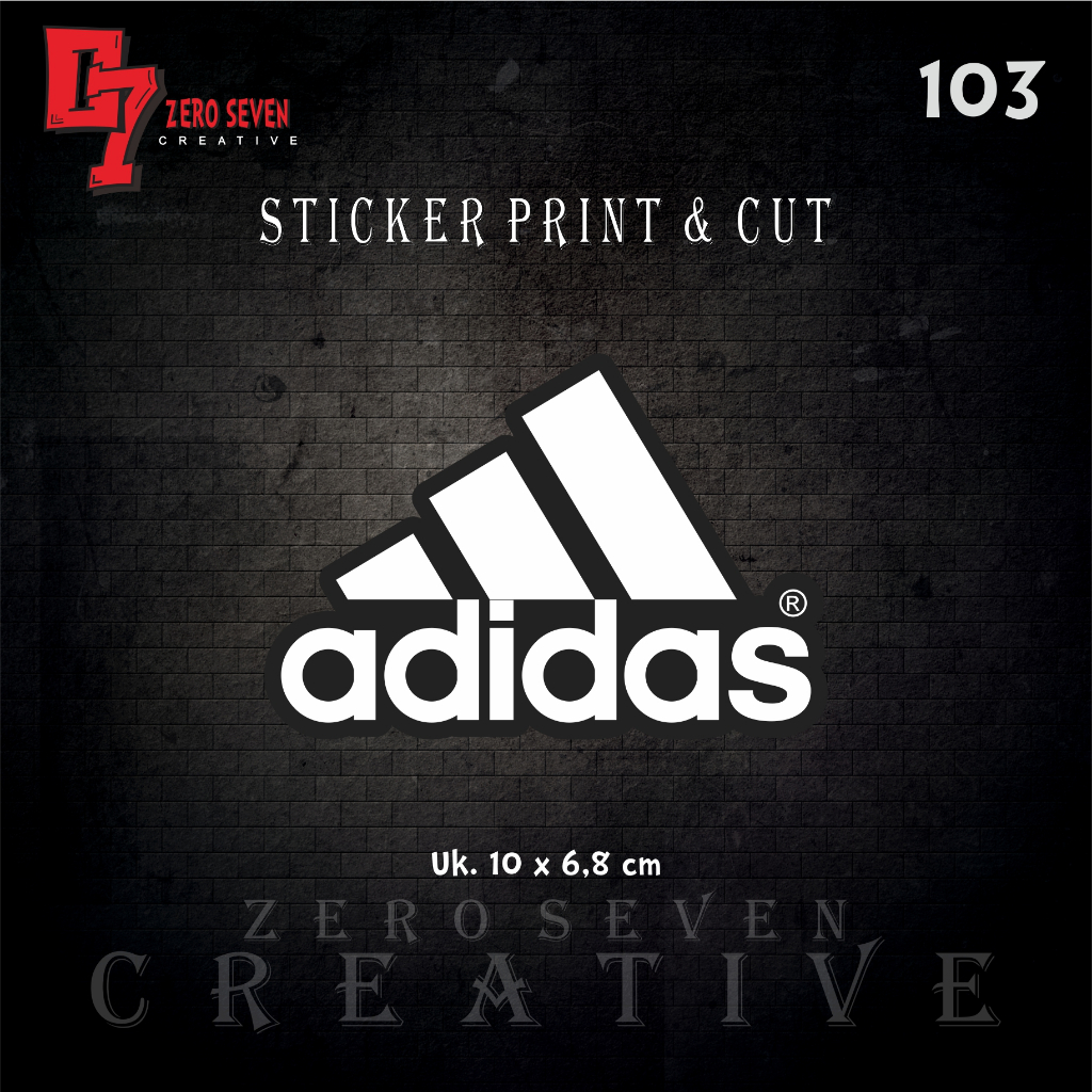 Jual STIKER BRAND LOGO ADIDAS / STIKER SATUAN / STIKER OUTDOOR / STIKER ...