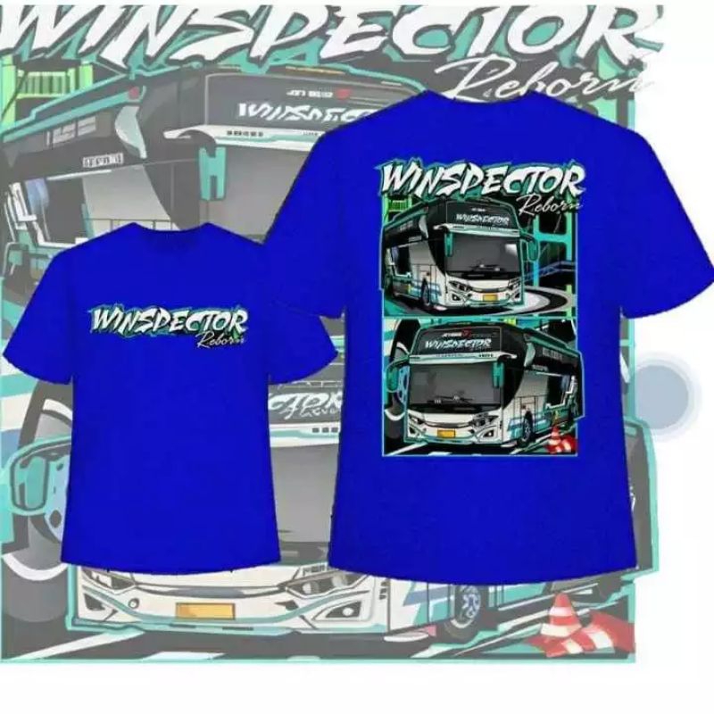 Jual Kaos Anak Bus Mania Winspector Rebons Gratis Sticker 1-13Tahun ...