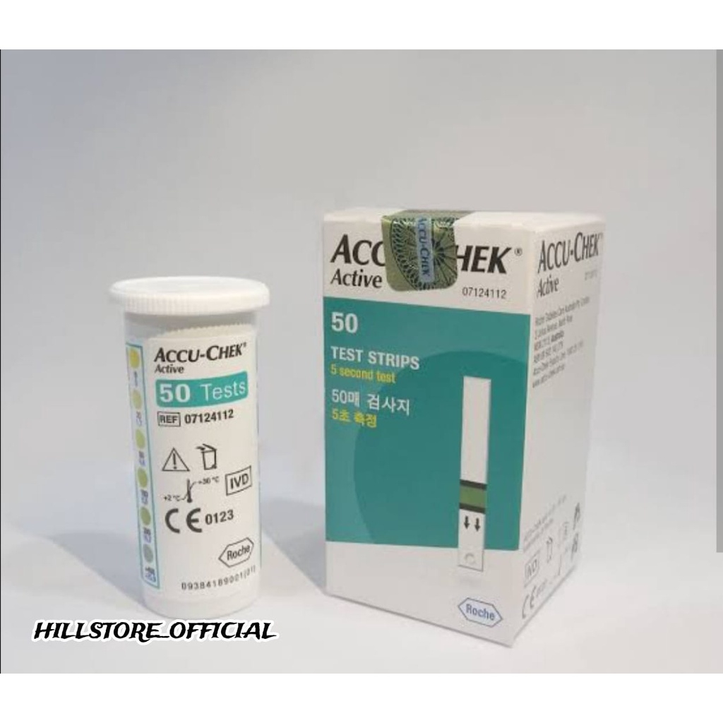 Jual Accucheck Active Test Strip/ Strip Accu Check isi 50 Test Strip ...