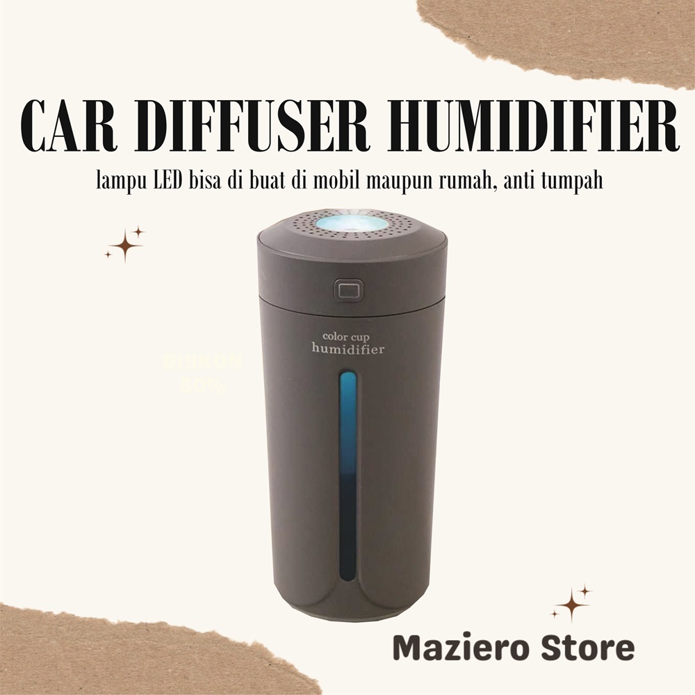 Jual Air Humidifier Diffuser Mobil Lampu Led | Shopee Indonesia