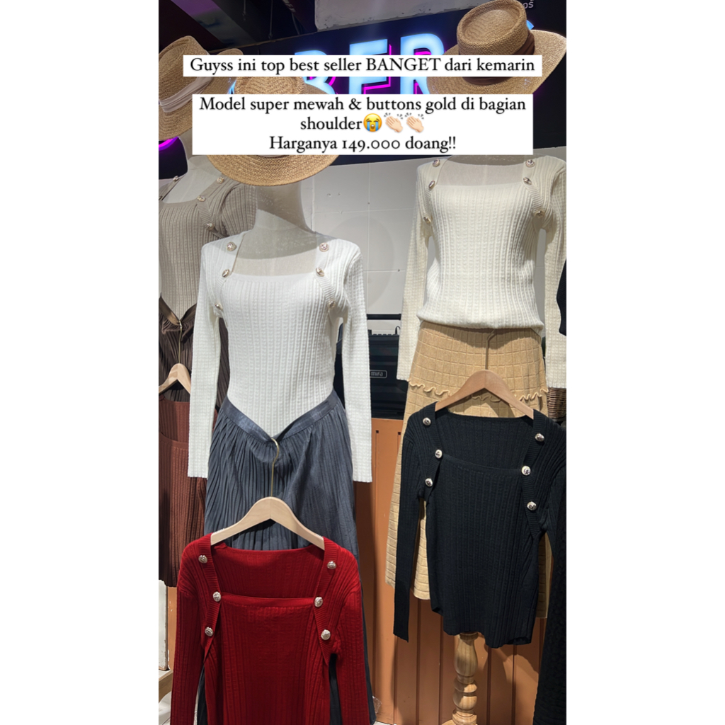 Jual TOP BUTTONS #7757 SAMPING READYSTOCK | Shopee Indonesia