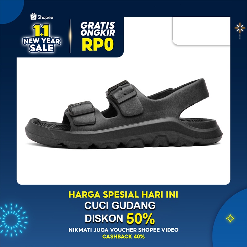 Jual Sandal Pria Karet Sandal Korean Style Selop Sendal Slip On Sandal ...