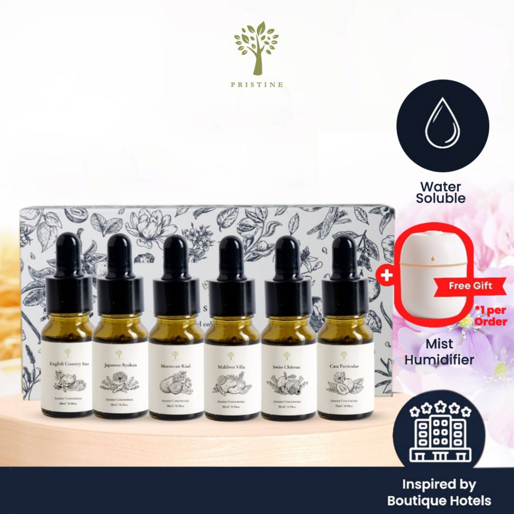 Jual Pristine Essential Oil 6 Pcs 10ml - Aroma Concentrate-Aromaterapi Ruangan-Pengharum Ruangan ...