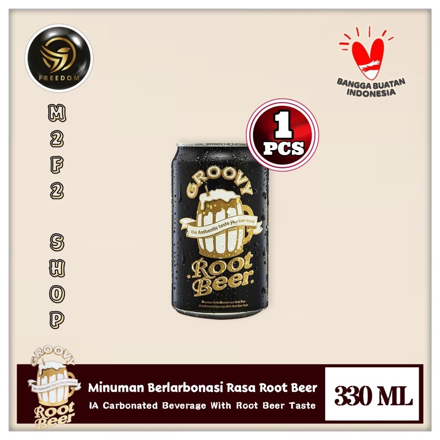 Jual Root Beer Groovy Original Can | Kaleng - 330 ml (Kemasan Satuan ...