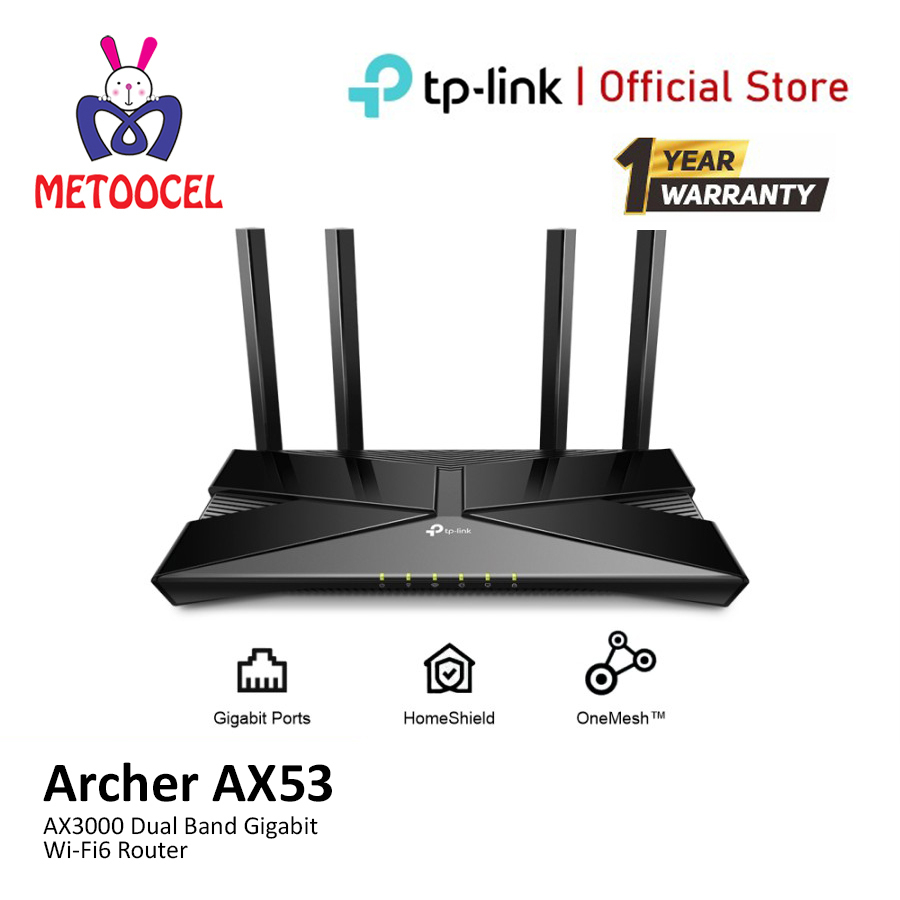 Jual TP-LINK Archer AX53 AX3000 Dual Band Gigabit Wireless WiFi 6 Router | Shopee Indonesia