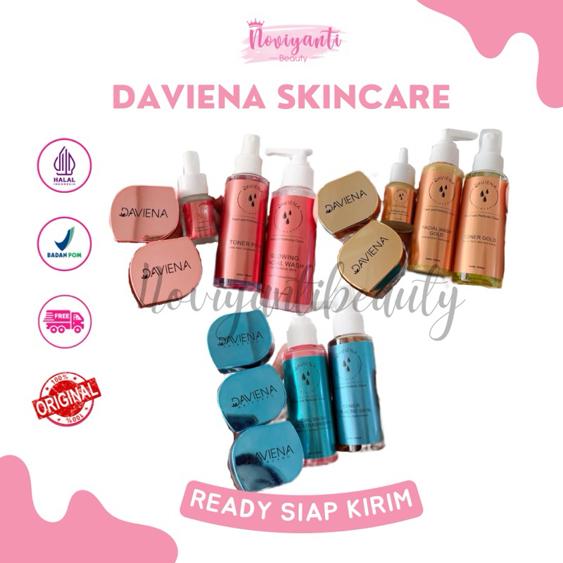 Jual DAVIENA SKINCARE PAKET DAVIENA GOLD DAVIENA GLOWING DAVIENA ACNE ...