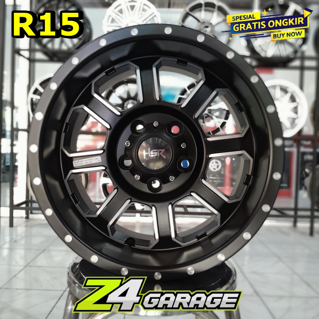 Jual Velg mobil Ring 15 HSR Keruak R15 lebar 7 ET10 cocok buat Innova Xpander Rush Terios L300 ...