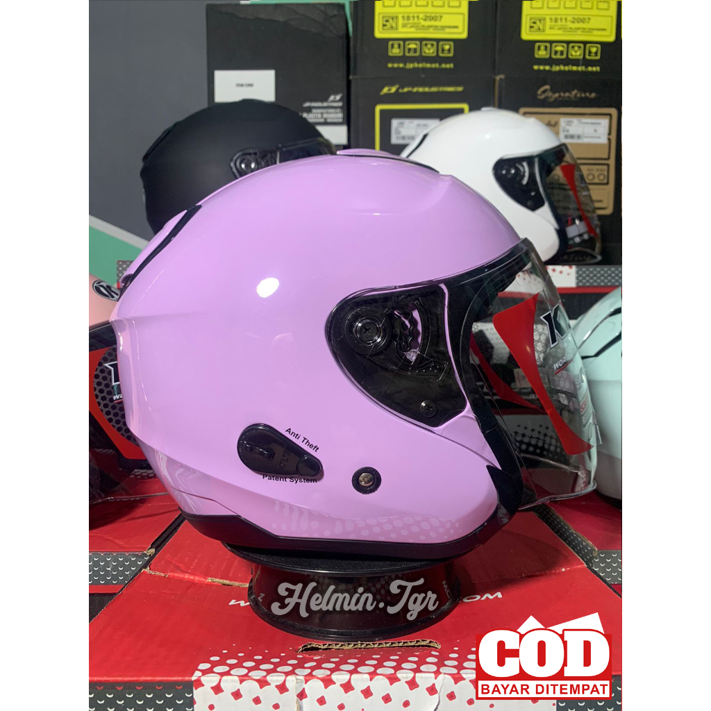 Jual HELM KYT KYOTO HALF FACE REAL PICT & VIDEO ORIGINAL 100% | Shopee Indonesia