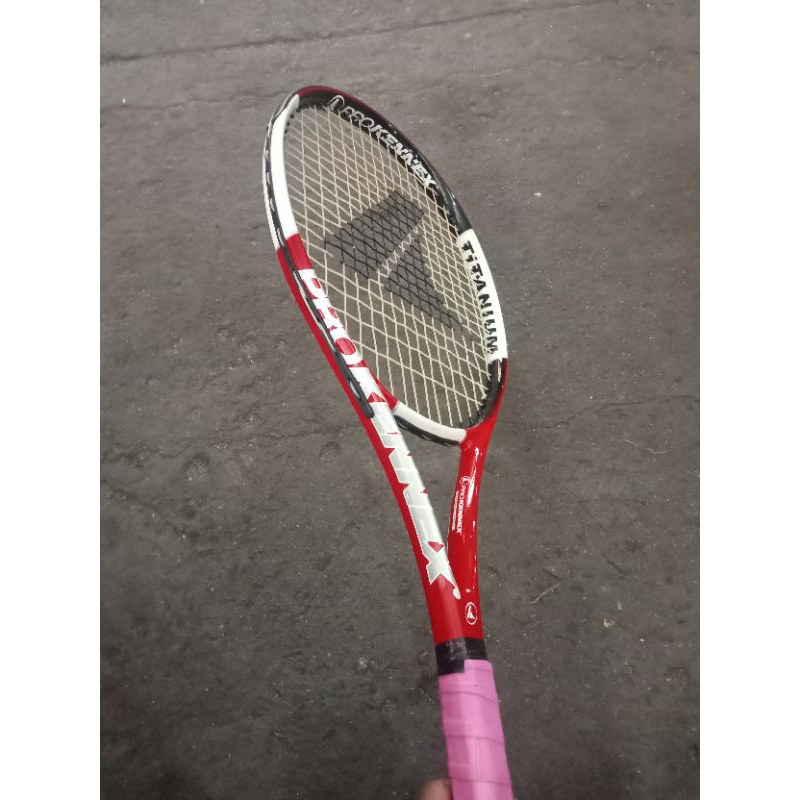 Jual RAKET TENIS PROKENNEX ACCLAIM RED TITANIUM ORIGINAL SECOND ...