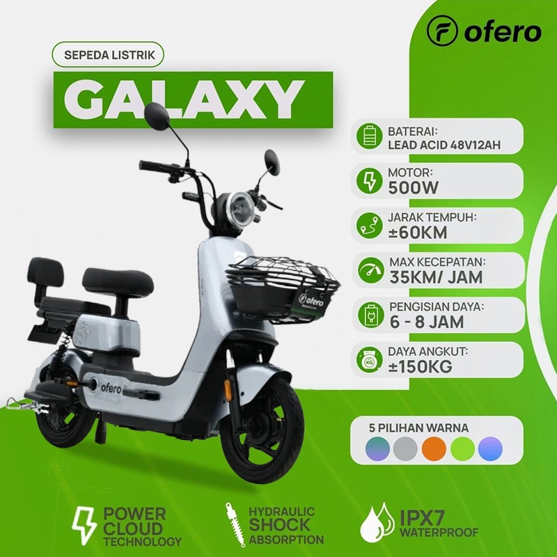 Jual OFFICIAL OFERO Sepeda Listrik Lithium Batery Untuk Remaja Dan ...
