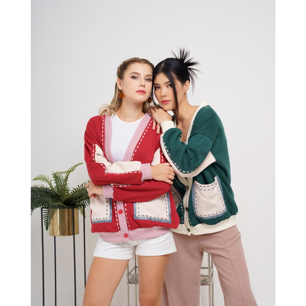 Jual MyStyle Mary Outerwear | Cardigan Twotone | It's New Me ...