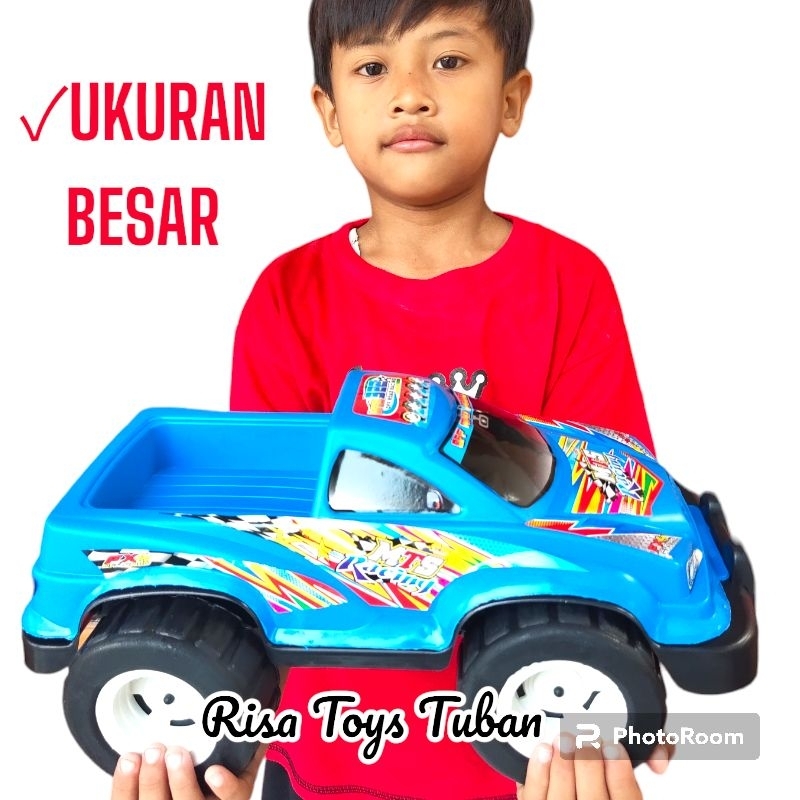 Jual Mainan mobil pick up, bahan tebal dan besar / Mainan mobil muatan ...