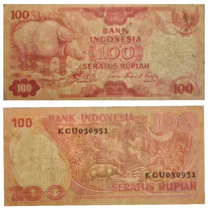 Jual Uang Kuno Indonesia 100 Rupiah Badak tahun 1977 VF UTUH Dijamin 100% Original | Shopee ...