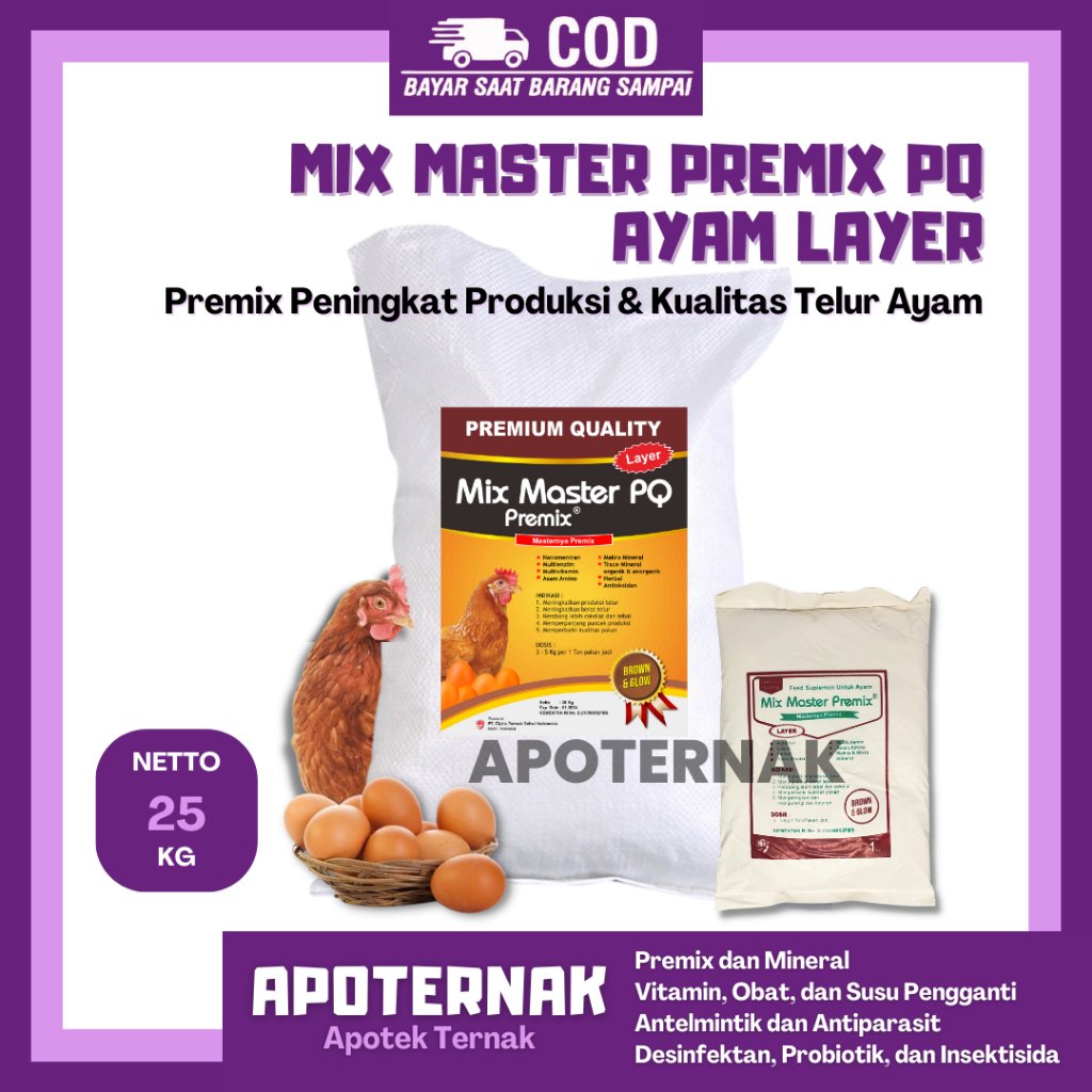 Jual MIX MASTER PREMIX AYAM PETELUR 1 SAK 25 KG - Suplemen Pemacu ... Jual MIX MASTER PREMIX AYAM PETELUR 1 SAK 25 KG - Suplemen Pemacu ...